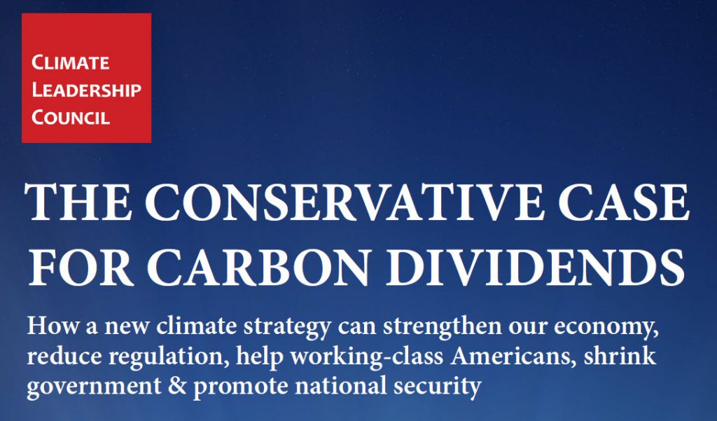 Climate Leadership Council cover - This Spaceship Earth